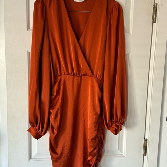 Ramy Brook | Dresses | Ramy Brook Silk Dress In Rust Color | Poshmark